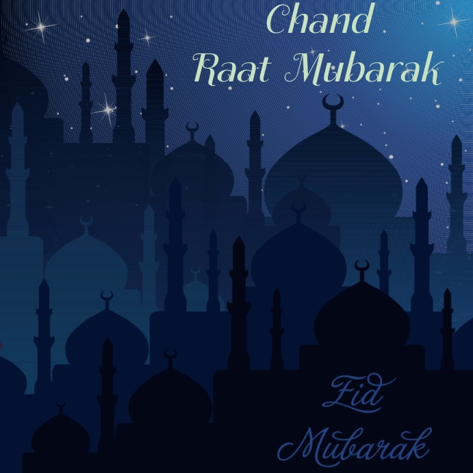 Chand Raat Mubarak Template | PosterMyWall