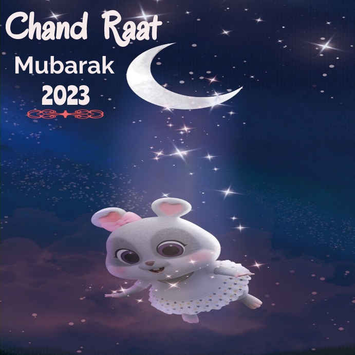 Chand raat mubarak instagram post Template | PosterMyWall