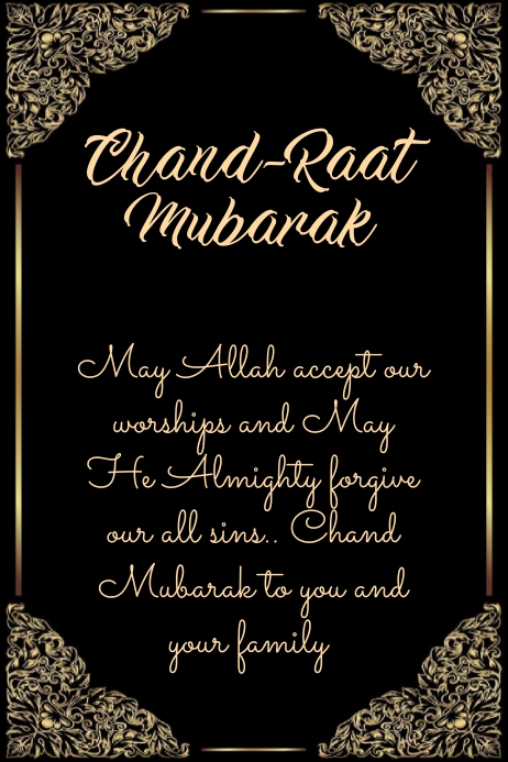 Chand Raat Poster Template | PosterMyWall