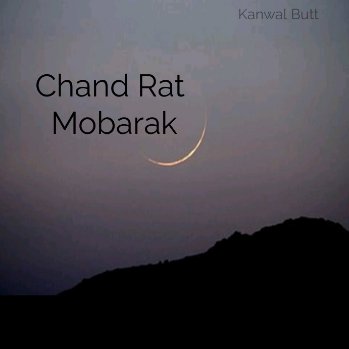 Chand rat Mobarak Instagram post Template | PosterMyWall