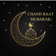 Chand rat mubarak instagram post Template | PosterMyWall