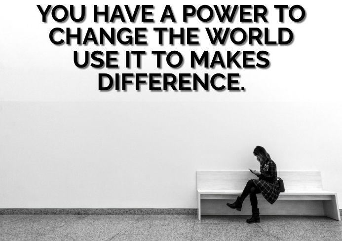 CHANGE AND DIFFERENCE QUOTE TEMPLATE | PosterMyWall