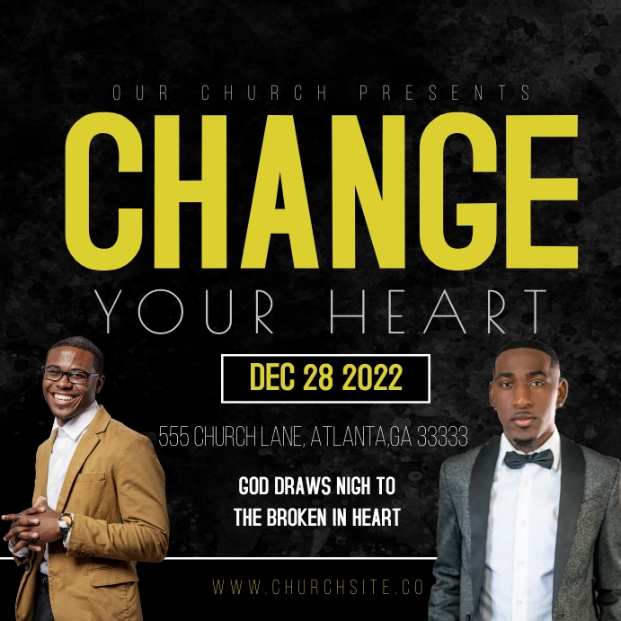 Change Your Heart Template | PosterMyWall