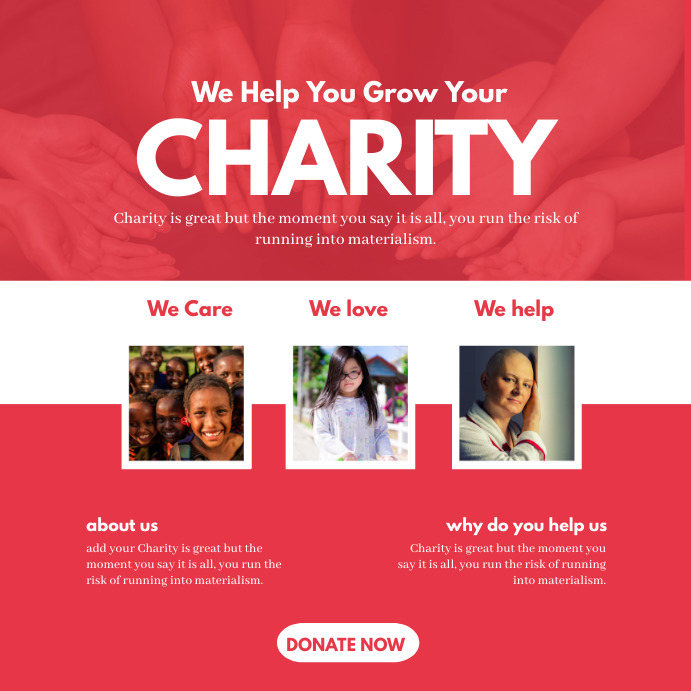 Charity! Template | PosterMyWall