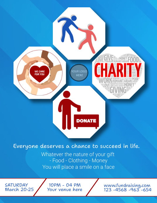 Copy of charity, fundraiser | PosterMyWall