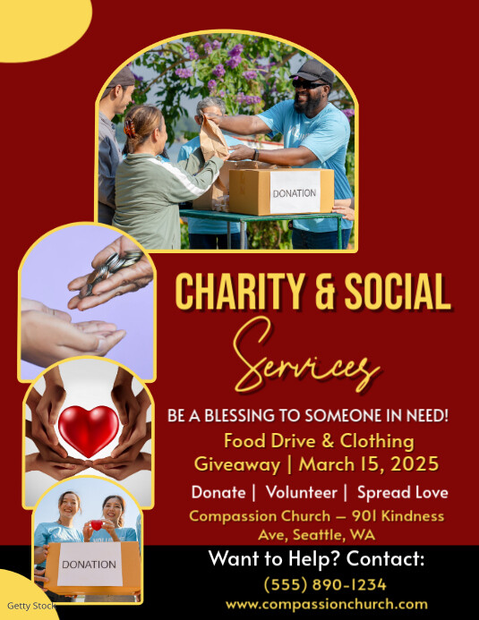 Charity & Social Services Flyer Template | PosterMyWall