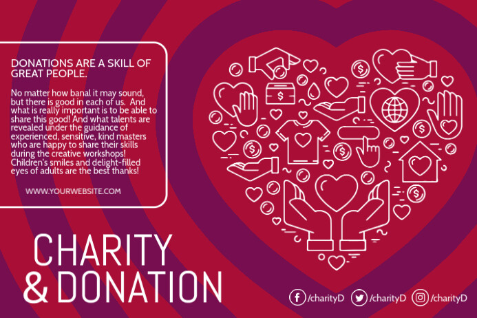 Charity and Donation Poster Template | PosterMyWall