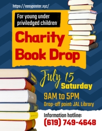 Charity Book Drop Flyer Template | PosterMyWall