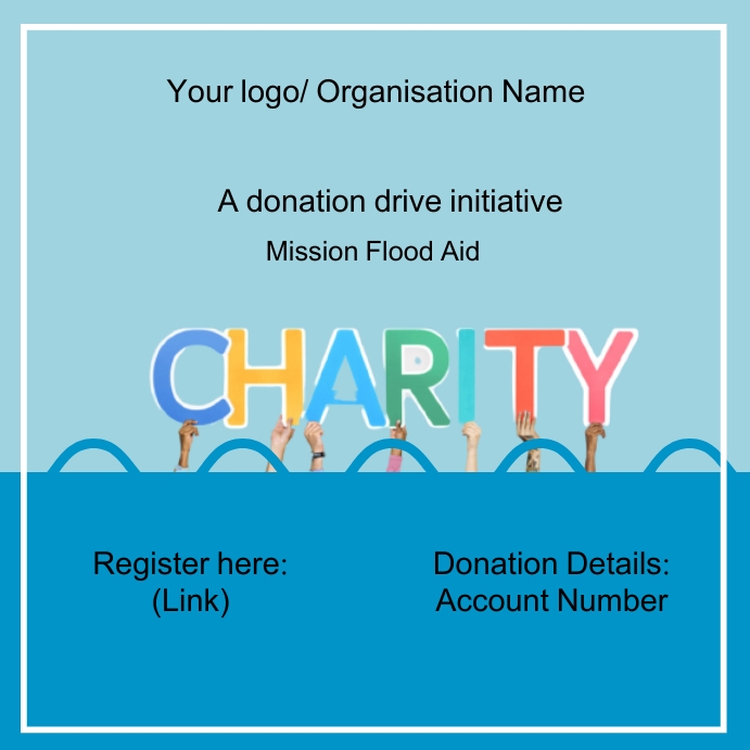 Charity Drive poster Template | PosterMyWall