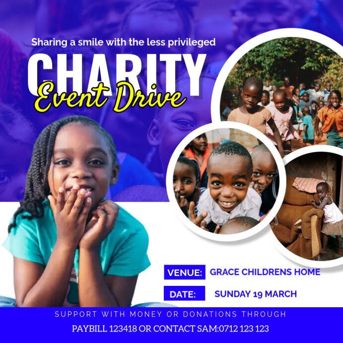 Charity event flyer Template | PosterMyWall
