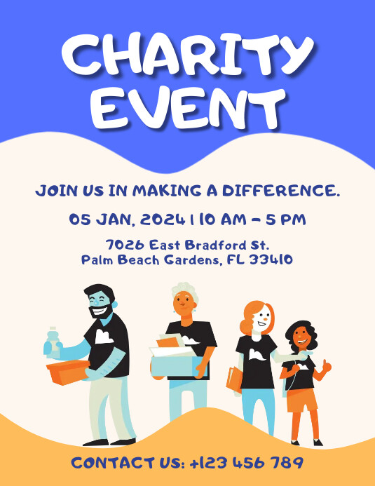 Charity Event Fundraising Template | PosterMyWall