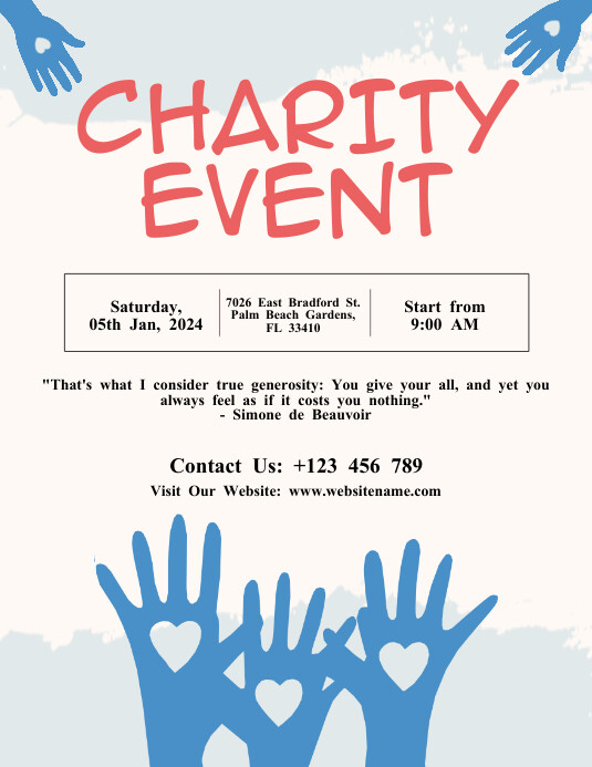 Charity Event Fundraising Template | PosterMyWall