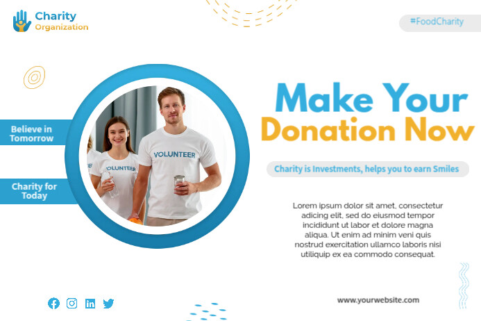 Charity Flyer Ads Template | PosterMyWall