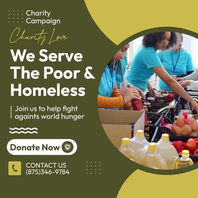 Charity for Poor and Homeless Template | PosterMyWall