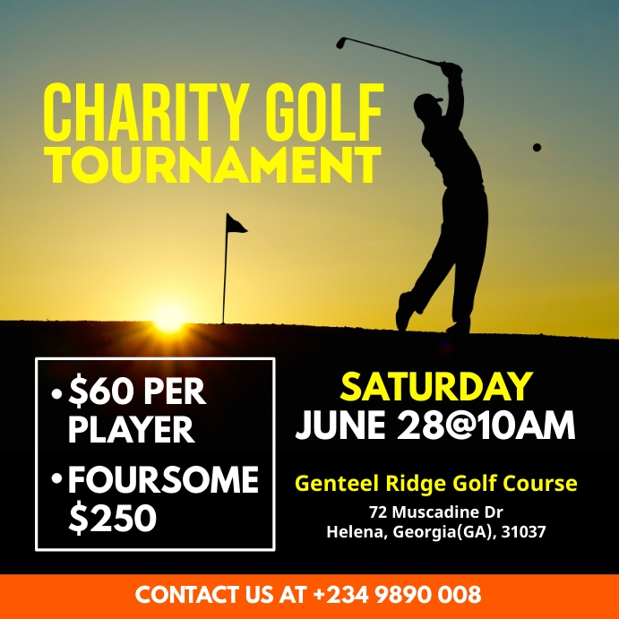 Charity Golf Tournament Template | PosterMyWall