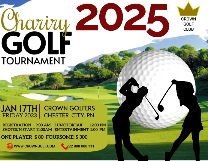Copy of Charity golf tournament flyer design | PosterMyWall