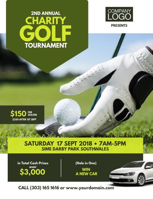 Charity Golf Tournament Flyer Poster Template | PosterMyWall