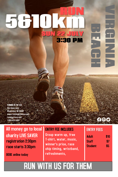 Charity run | PosterMyWall