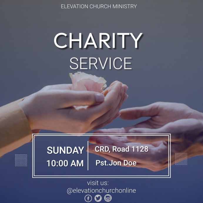 Copy of CHARITY SERVICE (2) | PosterMyWall