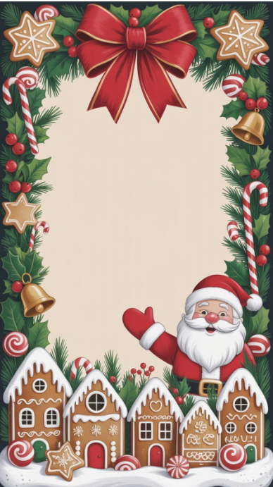 Plantilla de Charming Christmas Photo Border | PosterMyWall
