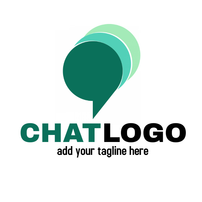 Copy of chat icon logo green color | PosterMyWall