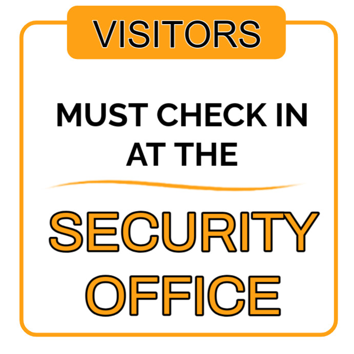 Copy of Check in and out security sign design template | PosterMyWall