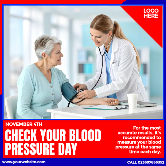 Plantilla de Check Your Blood Pressure Day | PosterMyWall