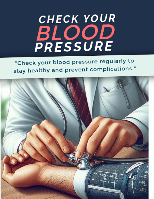 Check your blood pressure Template | PosterMyWall