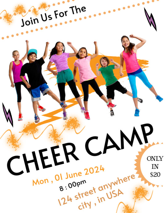 Modèle Cheer Camp Flyer | PosterMyWall