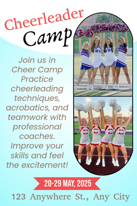 Cheer Camp Flyer Poster Template | PosterMyWall