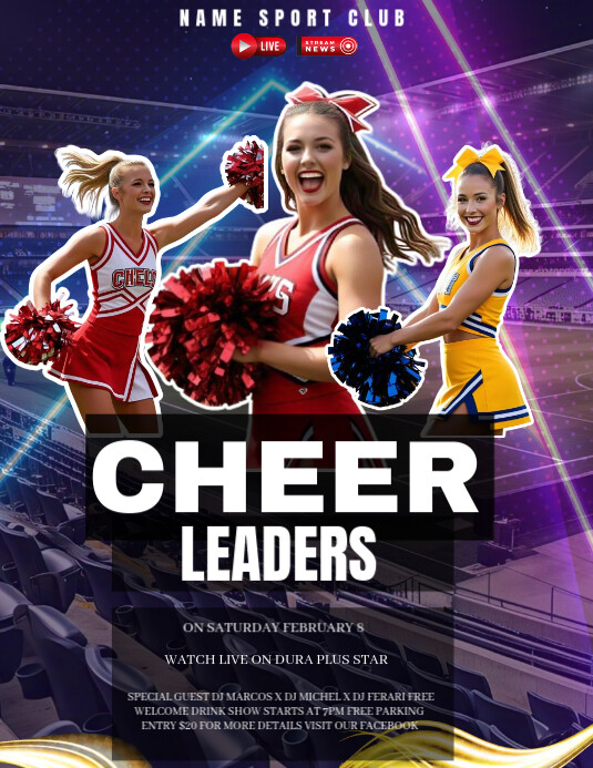 CHEER CAMP TEMPLATES DESIGN | PosterMyWall
