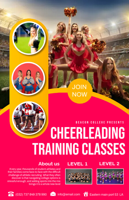 Copy of Cheer leader flyer | PosterMyWall
