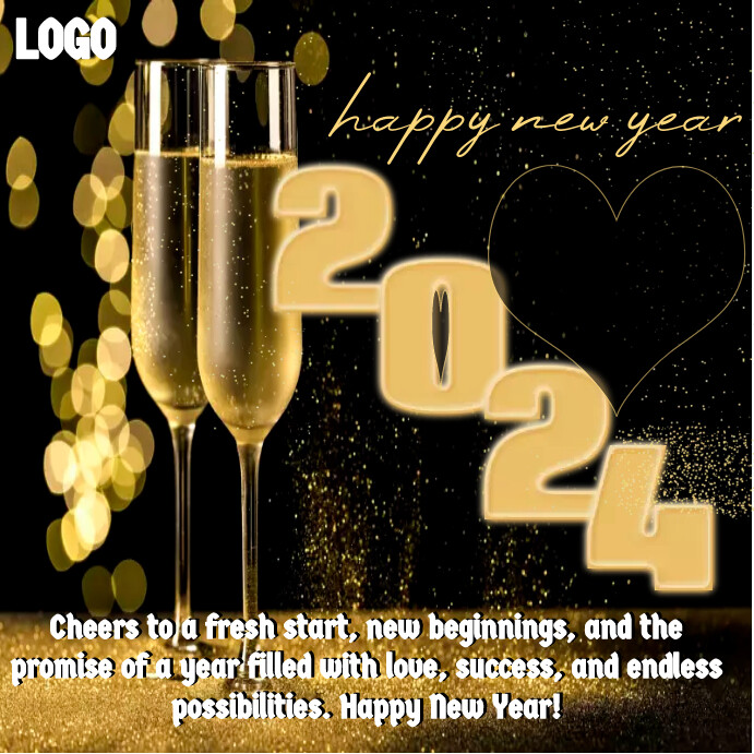 CHEERS TO NEW YEAR (1) Template | PosterMyWall
