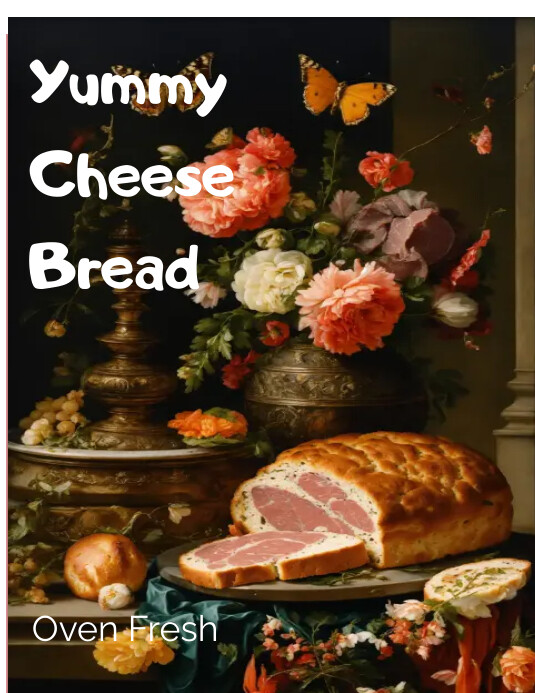 Cheese Bread Template | PosterMyWall
