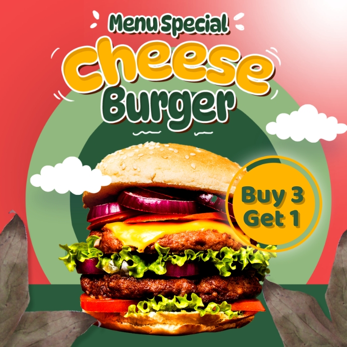 Copy of Cheese Burger Ads | PosterMyWall