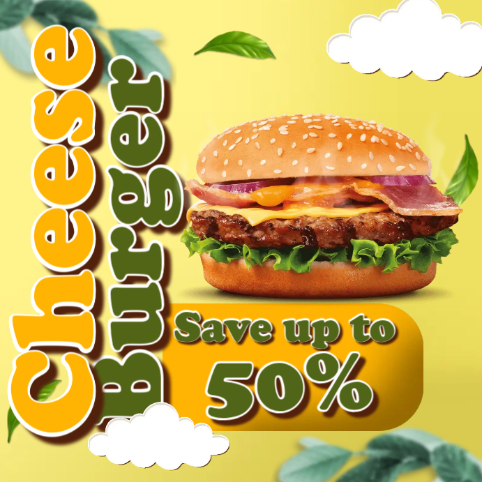 Copy of Cheese Burger Promo | PosterMyWall