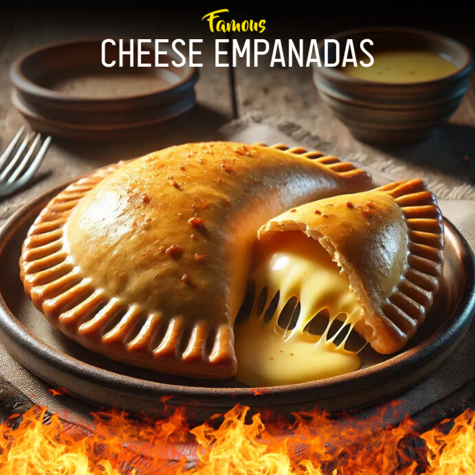 Cheese Empanada Template | PosterMyWall