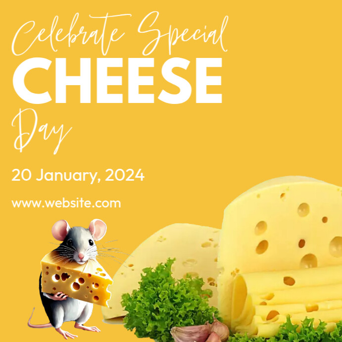 Cheese Lover Day Template | PosterMyWall