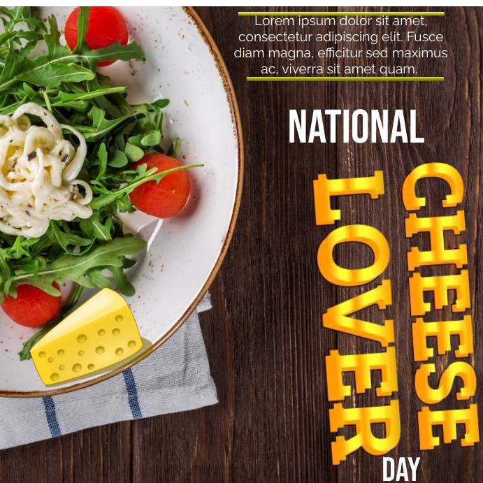 cheese lover Template | PosterMyWall