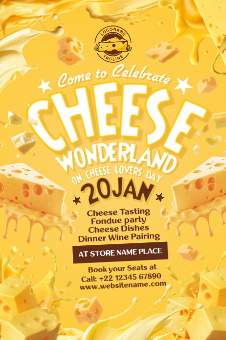 Cheese Lovers Day Celebration Template | PosterMyWall
