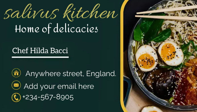 Chef's business card Template | PosterMyWall
