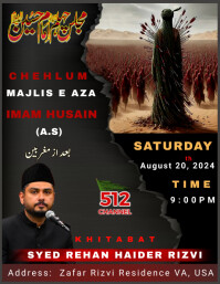 Majlis e Chehlum Template | PosterMyWall