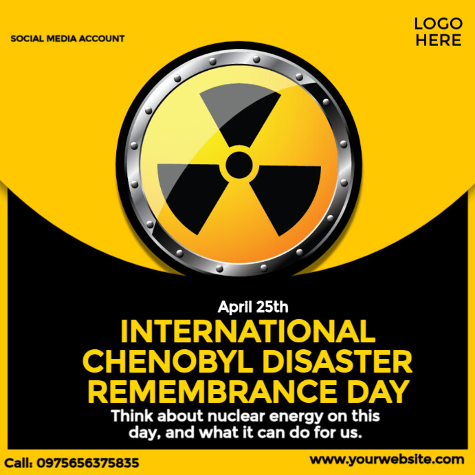 Plantilla de Chernobyl Disaster Remembrance Day | PosterMyWall