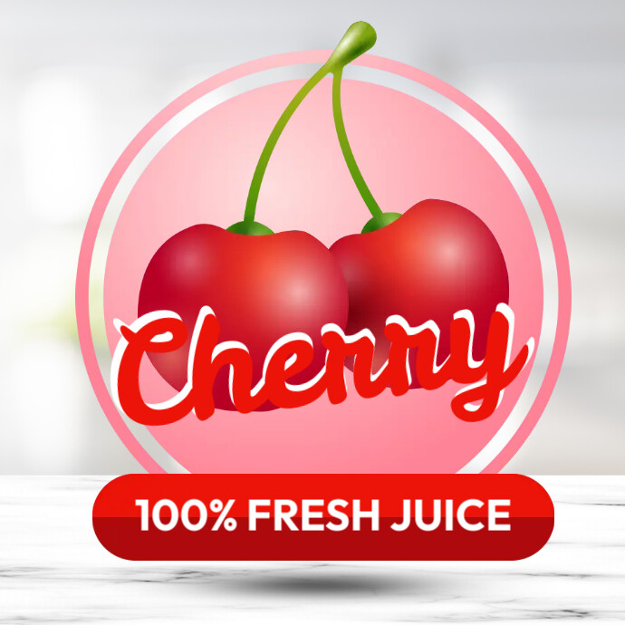 Cherry Juice Logo Template | PosterMyWall
