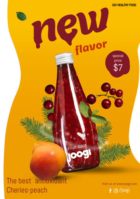 Cherry-Peach Ads Template | PosterMyWall