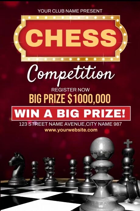 Chess Competition Ads Template | PosterMyWall