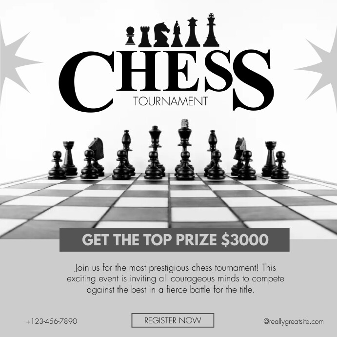 Modèle CHESS COMPETITION FLYERS | PosterMyWall