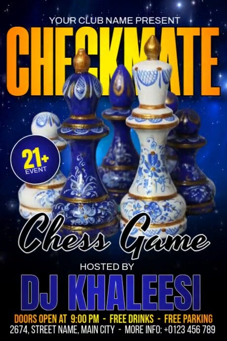 Plantilla de Chess Game Ads | PosterMyWall