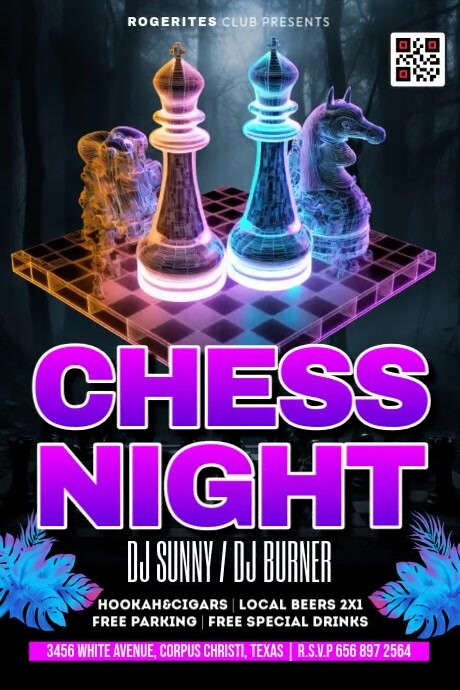 Chess Game Night Template | PosterMyWall