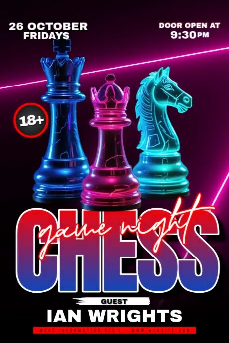 Copy of Chess Game Night | PosterMyWall